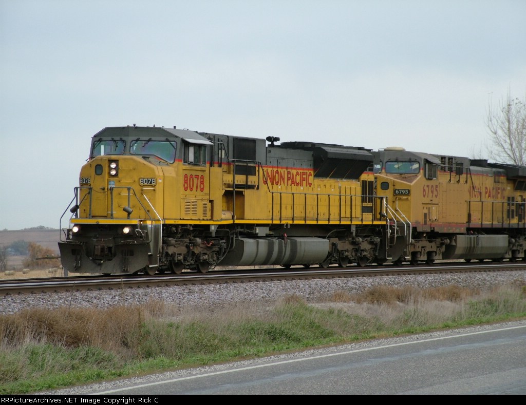 UP 8078 Is Leading WB Coal Empties